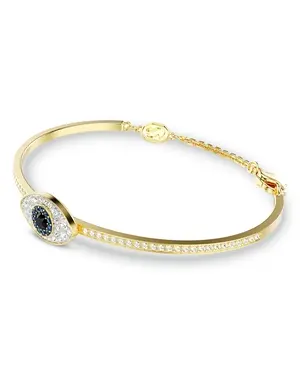 SWAROVSKI Symbolica Evil Eye Bangle - Blue/gold