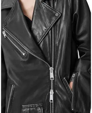 ALLSAINTS Billie Oversized Leather Biker Jacket