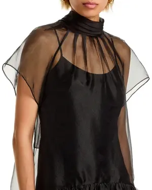 Simkhai Beaux Tiered Mini Dress - Black