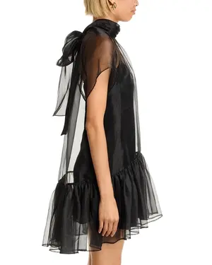 Simkhai Beaux Tiered Mini Dress - Black