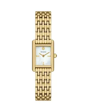 Tory Burch The Small Eleanor Stainless Steel Watch - White/gold