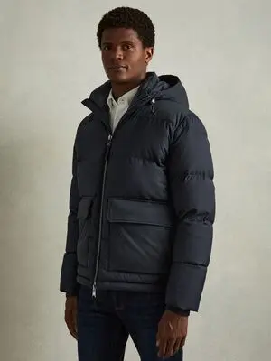 REISS Carston Patch-pocket Quilted Puffer Jacket