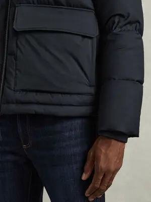 REISS Carston Patch-pocket Quilted Puffer Jacket