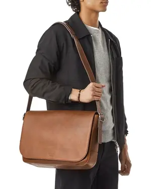 Shinola Runwell Messenger Navigator - Medium Brown