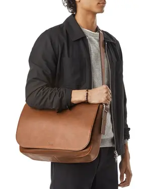Shinola Runwell Messenger Navigator - Medium Brown