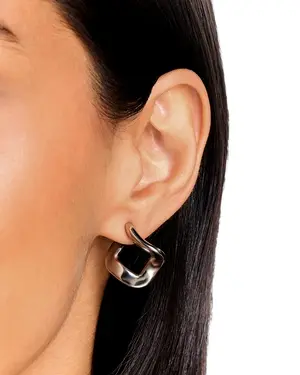 Aqua Bloomingdale's Fine Collection Twisted Hoop Earrings