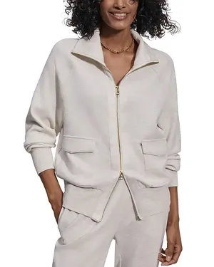 Varley Roxbury Zip Jacket - Ivory Marl