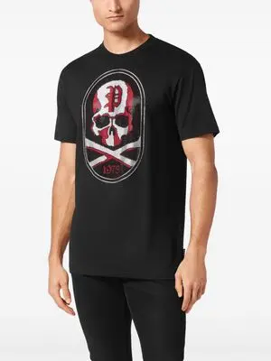 Philipp Plein Skull&bones-patch Cotton T-shirt
