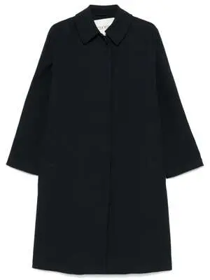 Closed Cotton Midi Coat