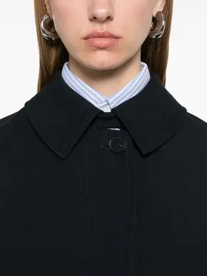 Closed Cotton Midi Coat