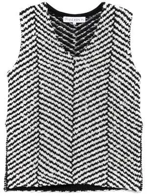 JW Anderson Chevron-knit Top