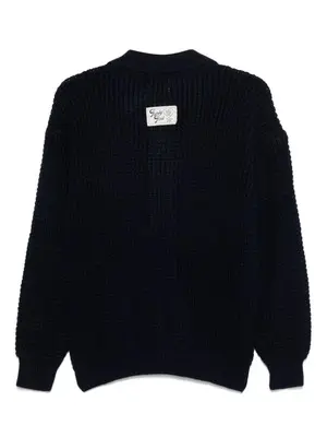 FAMILY FIRST Polo-collar Cardigan