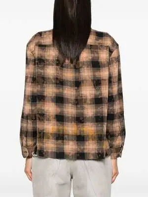 Palm Angels Logo-patch Check Shirt