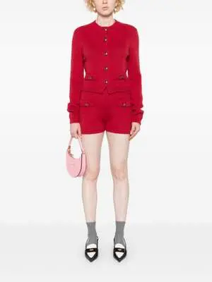 TWINSET Emily Knitted Shorts - Red