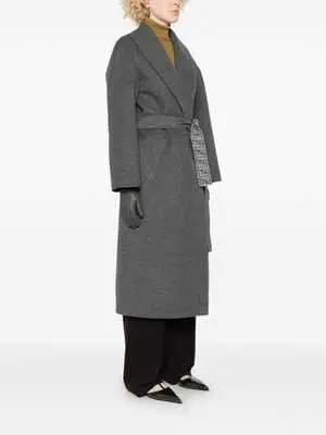 Fendi Gray Wool Coat