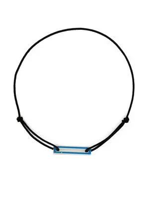 Le Gramme Lacquered Cord Bracelet 1,7g - Blue