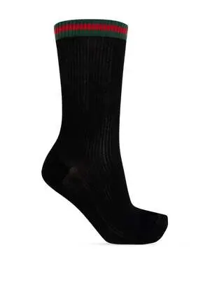 Gucci Web-striped Cotton-blend Socks