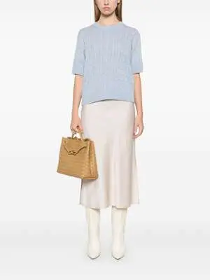 Brunello Cucinelli A-line Midi Skirt