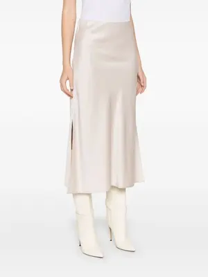 Brunello Cucinelli A-line Midi Skirt