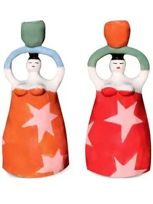 LAETITIA ROUGET X Browns Sandra Superstar Porcelain Candle Holder - Red