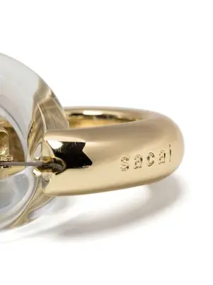Sacai Tone Hoop Earrings