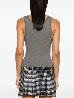 Moschino Lettering Tank Top - Grey