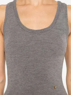 Moschino Lettering Tank Top - Grey