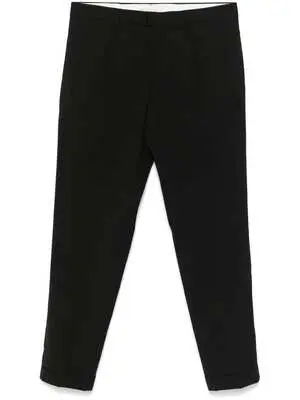 BRIGLIA 1949 Tapered Cropped Trousers - Black