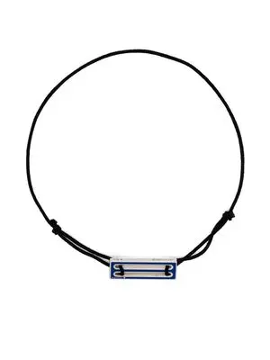 Le Gramme Lacquered Cord Bracelet 2,5g - Blue