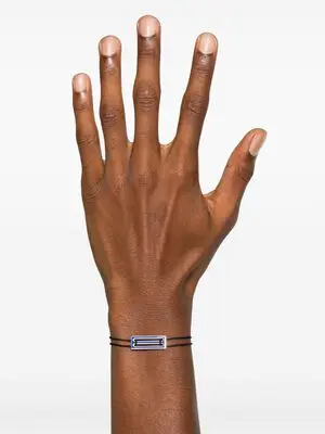 Le Gramme Lacquered Cord Bracelet 2,5g - Blue
