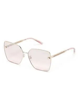 Versace Greca-detailing Sunglasses - Pink