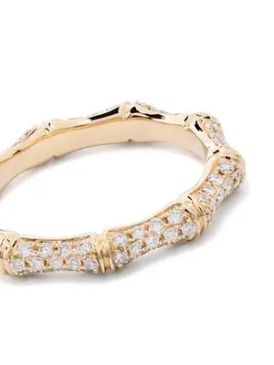 ANITA KO 18kt Yellow Bamboo Diamond Ring