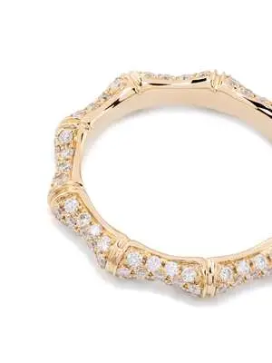 ANITA KO 18kt Yellow Bamboo Diamond Ring