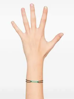 Le Gramme Lacquered Cord Bracelet 1,7g - Green