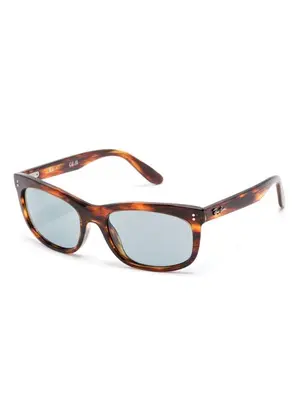 Ray-ban Balorette Rectangle-frame Sunglasses - Brown