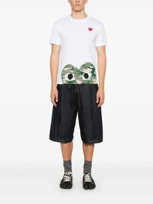 Play Comme Des Garcon Heart-patch T-shirt