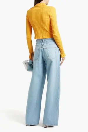 SLVRLAKE Reworked High-rise Wide-leg Jeans