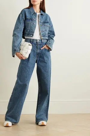 SLVRLAKE Reworked High-rise Wide-leg Jeans