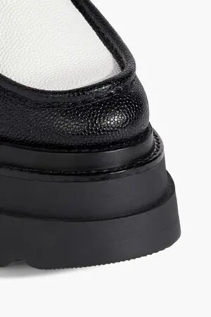 Alexander Wang Carter Pebbled-leather Platform Loafers