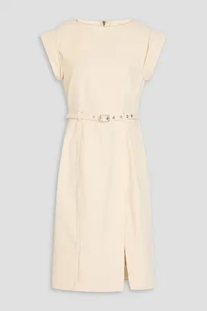 3.1 Phillip Lim Belted Denim Midi Dress - Ecru