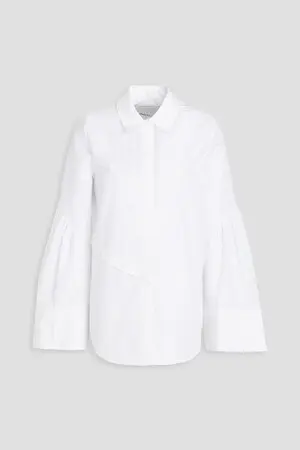 3.1 Phillip Lim Button-detailed Cotton-blend Poplin Shirt - White