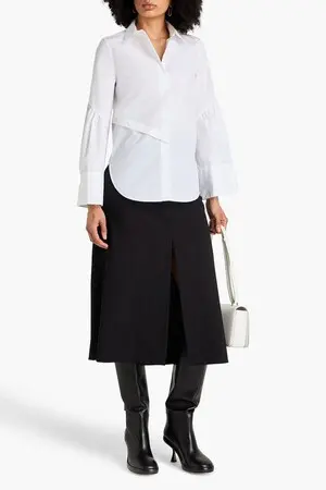 3.1 Phillip Lim Button-detailed Cotton-blend Poplin Shirt - White