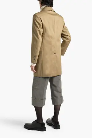 Thom Browne Striped Cotton-twill Coat