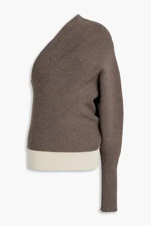 Rick Owens Ribbed Cashmere-blend Sweater - Taupe
