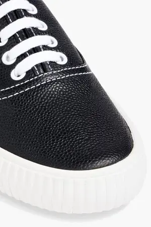 Thom Browne Pebbled-leather Low-top Sneakers