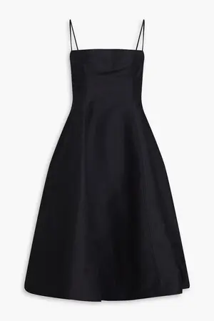 Marni Marni Flared Cotton Midi Dress - Black