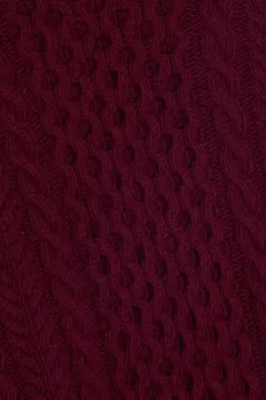 &daughter Annis Cable-knit Turtleneck Sweater - Plum