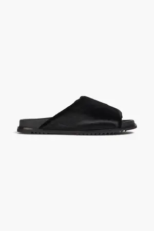 Rick Owens Granolas Calf Hair Slides