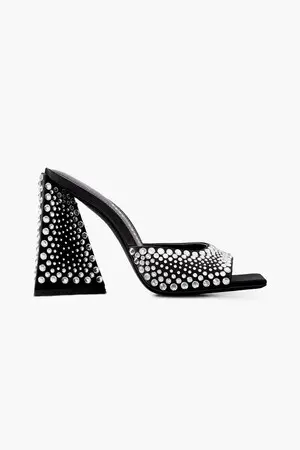 Attico Devon Crystal-embellished Mules