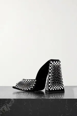 Attico Devon Crystal-embellished Mules
